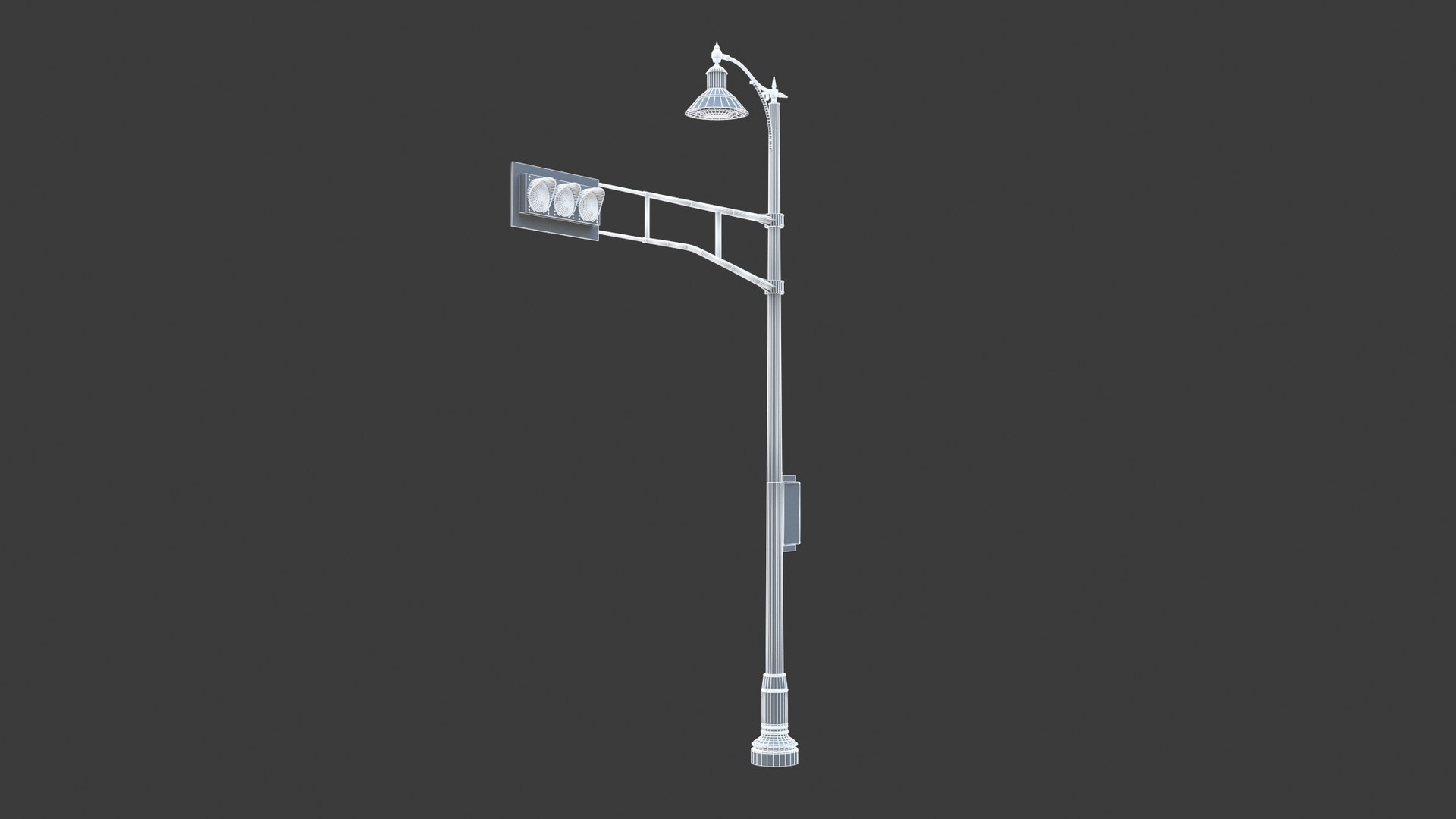 3D Street Light Model - TurboSquid 1453478