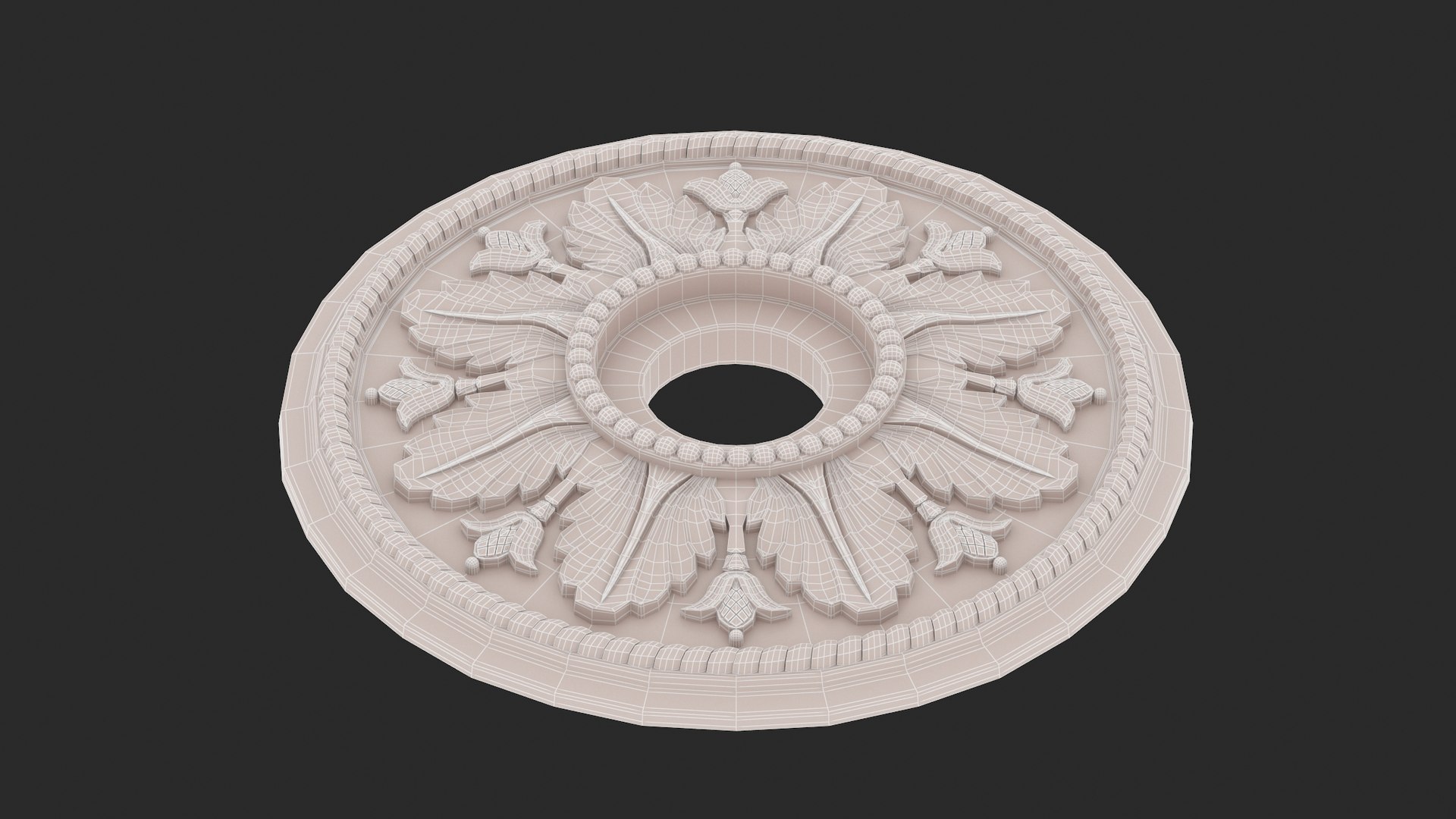 3D Model Ceiling Medallion - TurboSquid 1704120