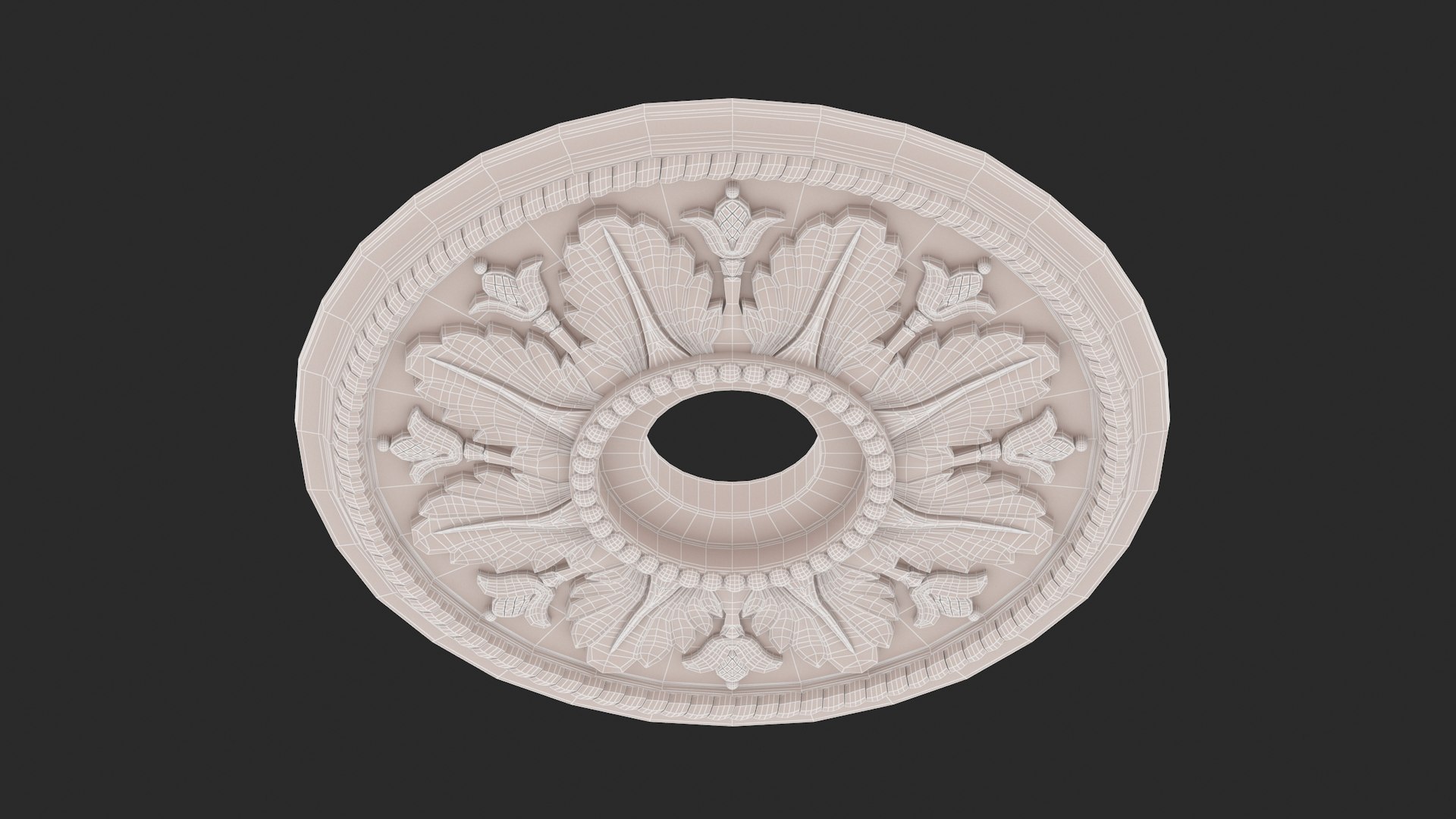 3D Model Ceiling Medallion - TurboSquid 1704120