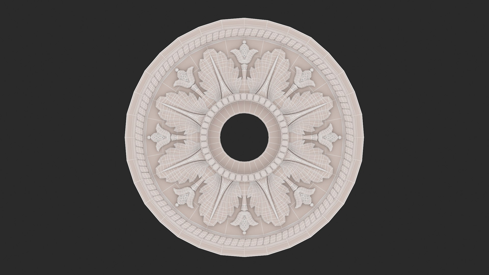 3D Model Ceiling Medallion - TurboSquid 1704120
