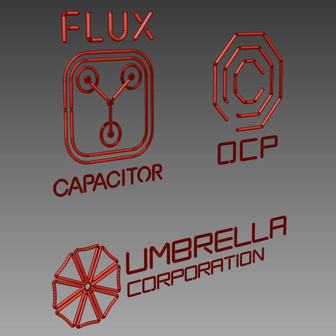3D Model Light Modules Set 111 Neon - TurboSquid 1899476