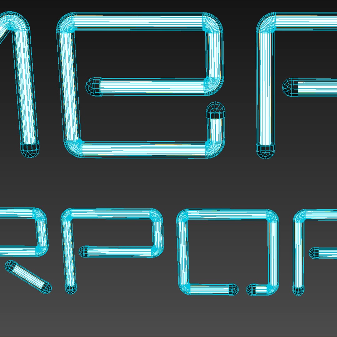 3D Model Light Modules Set 111 Neon - TurboSquid 1899476