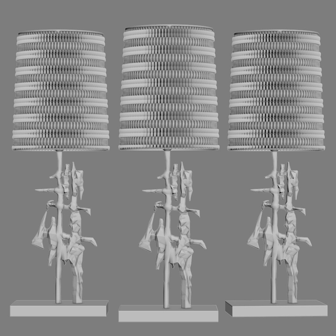sculptural lamp 3d max