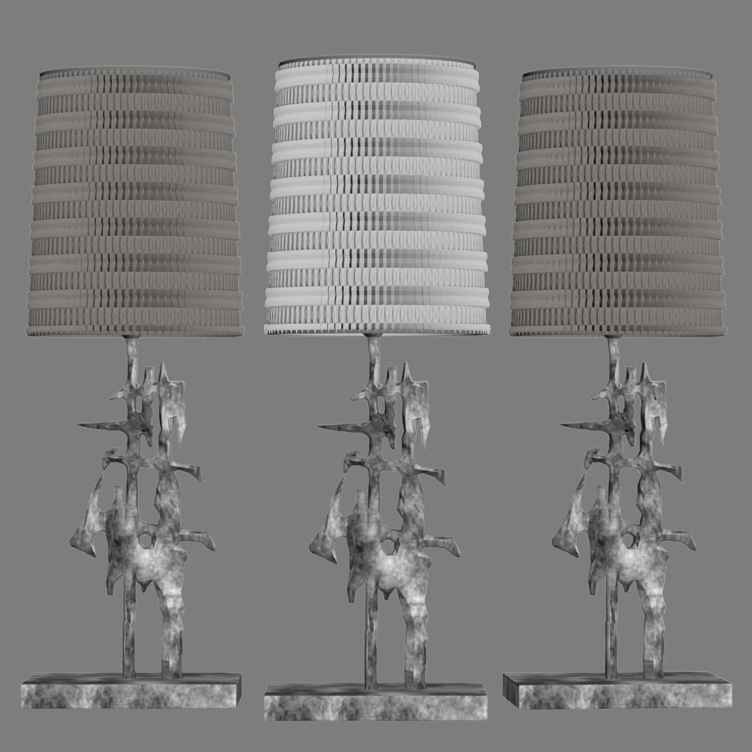 sculptural lamp 3d max