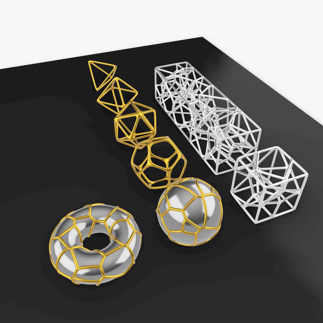 Free 3D Platonic Geometry Voronoi Cages - TurboSquid 1966049