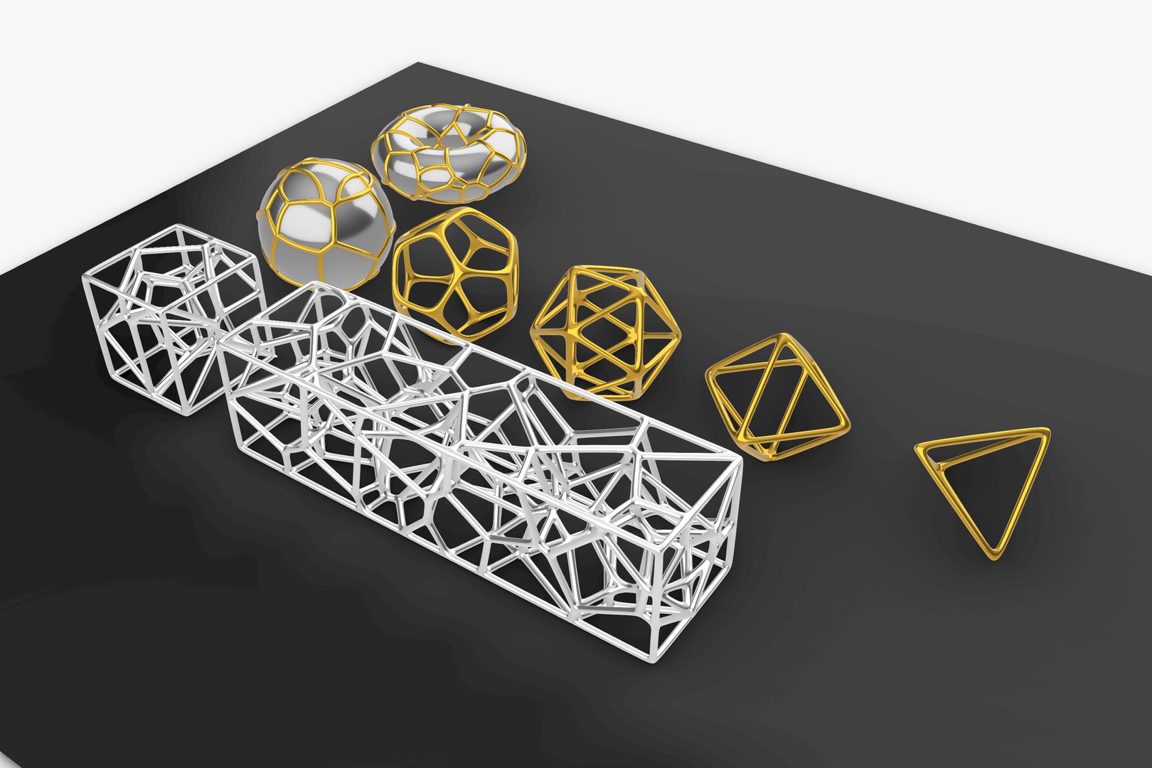 Free 3D Platonic Geometry Voronoi Cages - TurboSquid 1966049