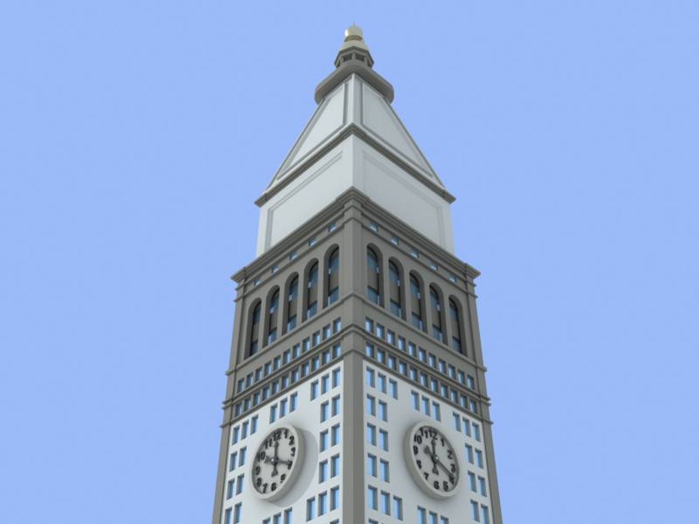 Clock Tower Bldg Buildings 3d Model