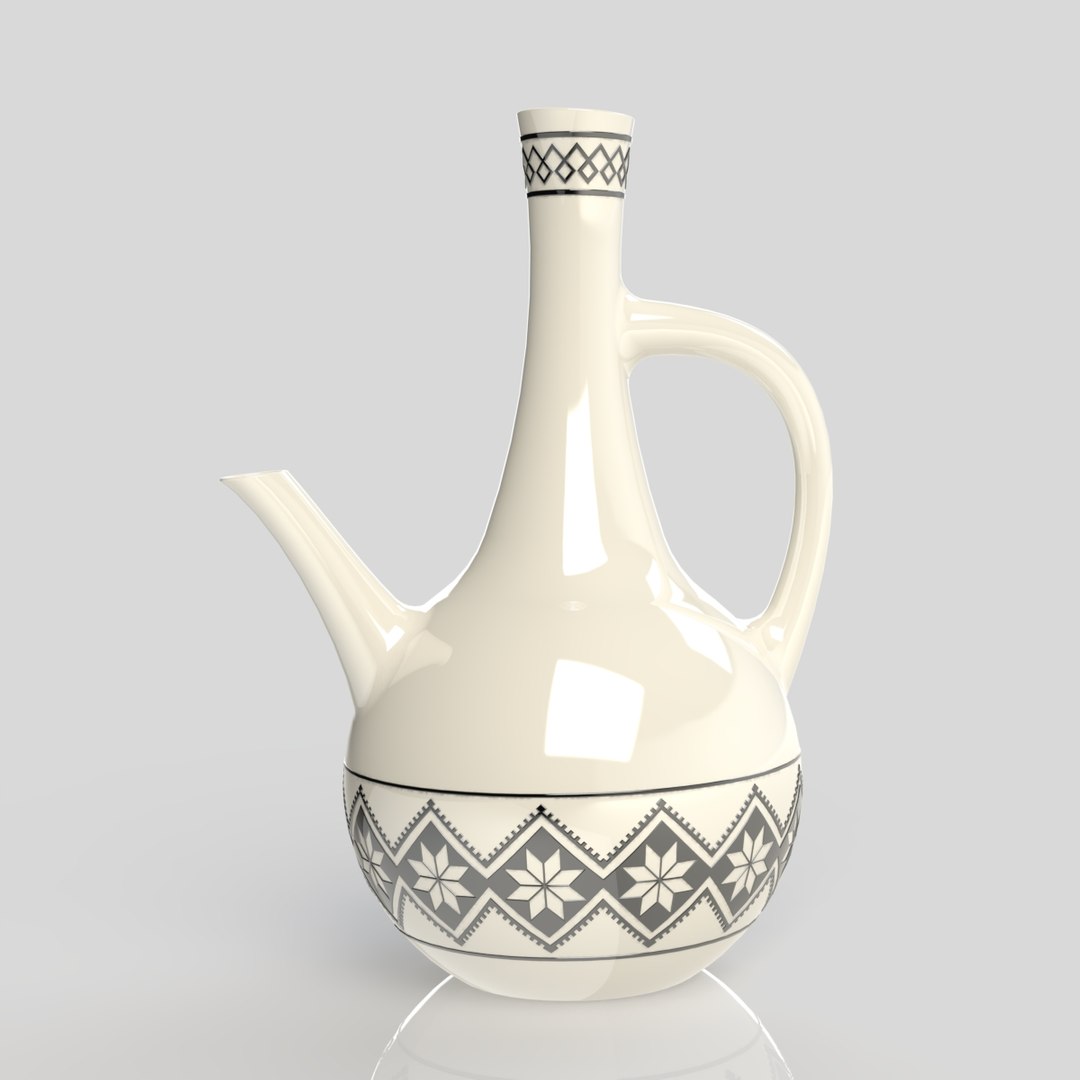 Elegant Coffee Pot With Ethnic Ornament SolidWorks 2021 Model 3D Model ...