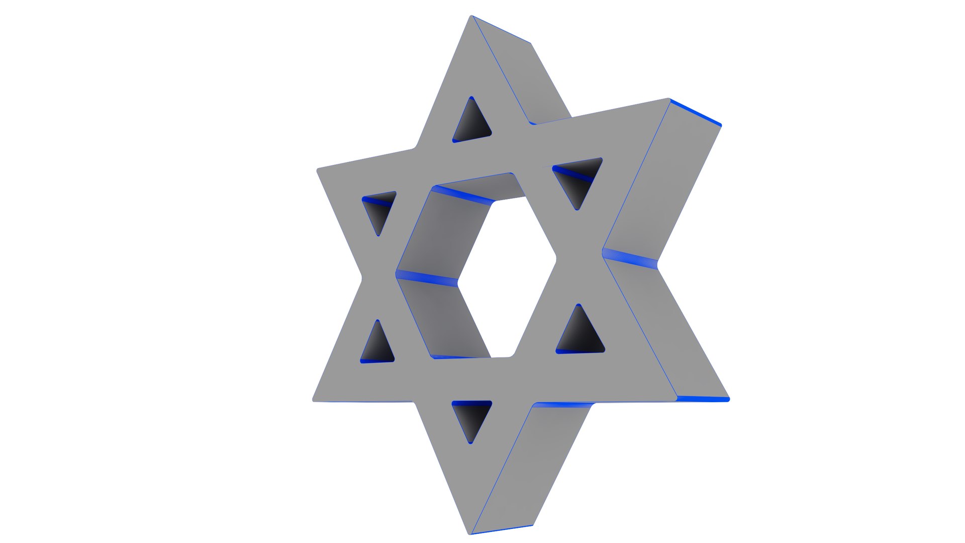 David star 3D model - TurboSquid 1592349