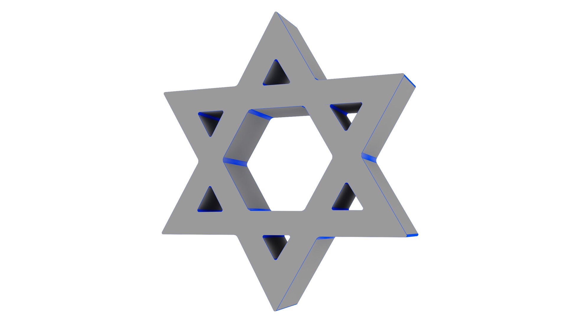 David star 3D model - TurboSquid 1592349