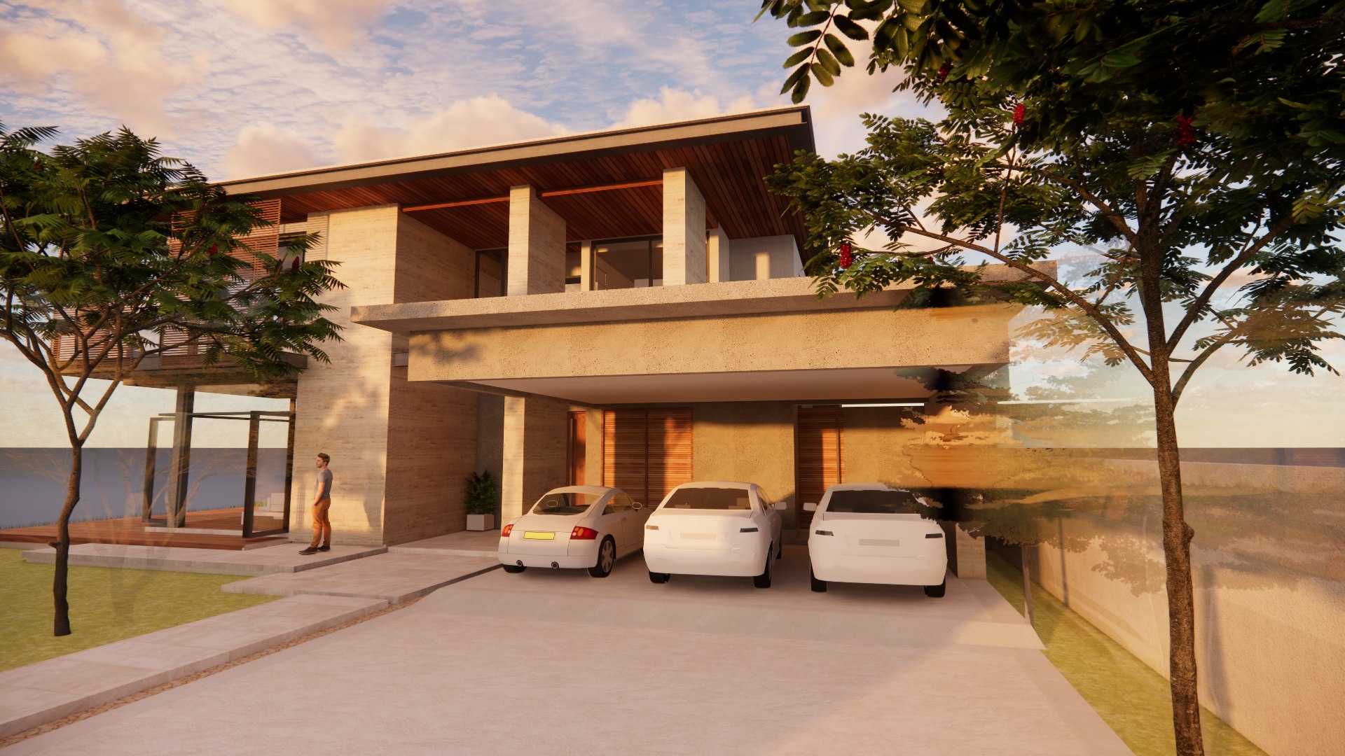 Modern House-A1 Model - TurboSquid 2007327