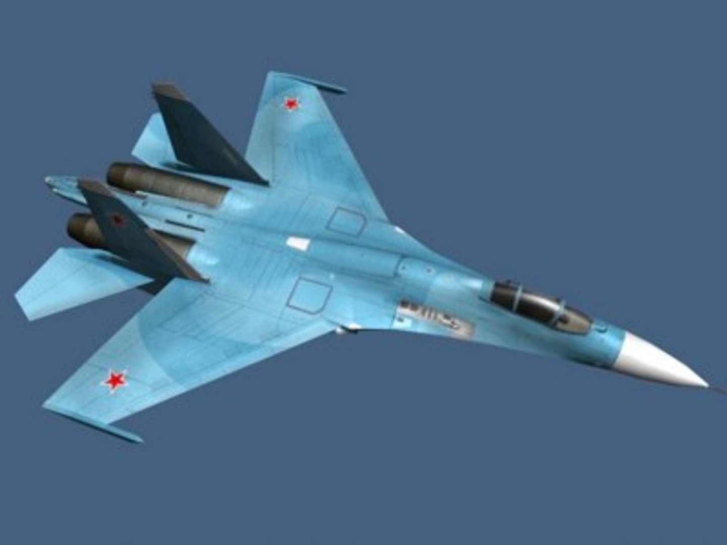 Su-27 Low-poly 3d Model