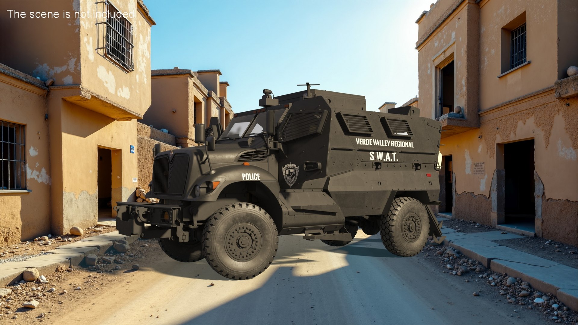 3D SWAT Vehicle International MaxxPro Black Rigged - TurboSquid 2285019