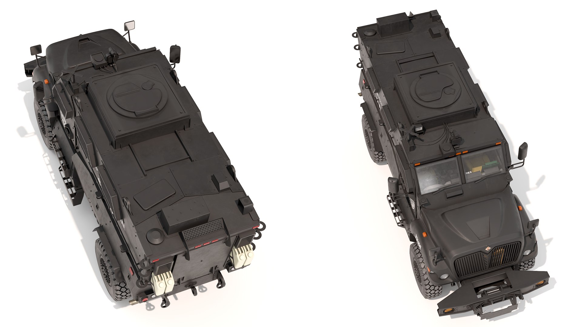 3D SWAT Vehicle International MaxxPro Black Rigged - TurboSquid 2285019