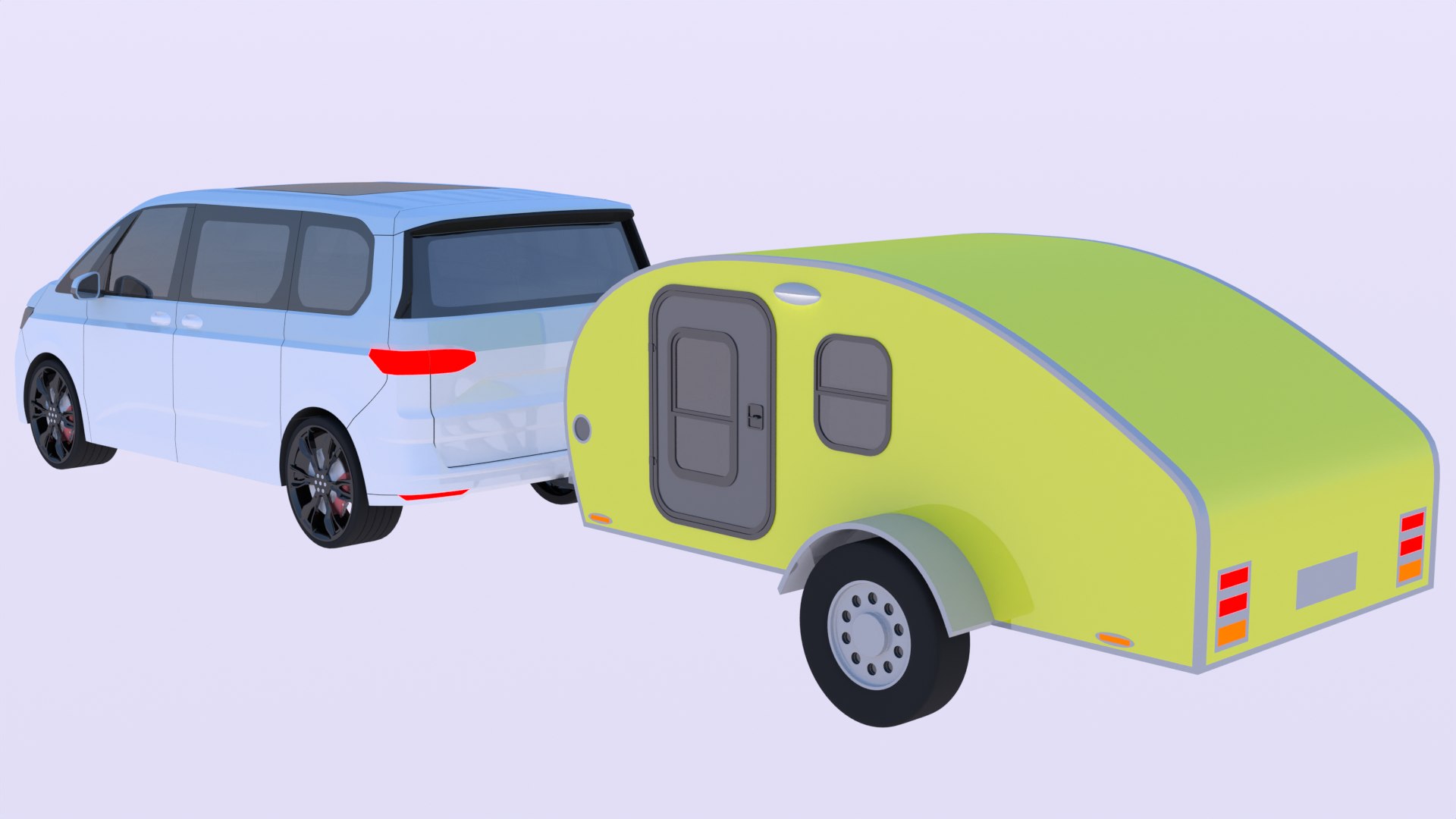 3D Cars with caravan collection model - TurboSquid 2130788
