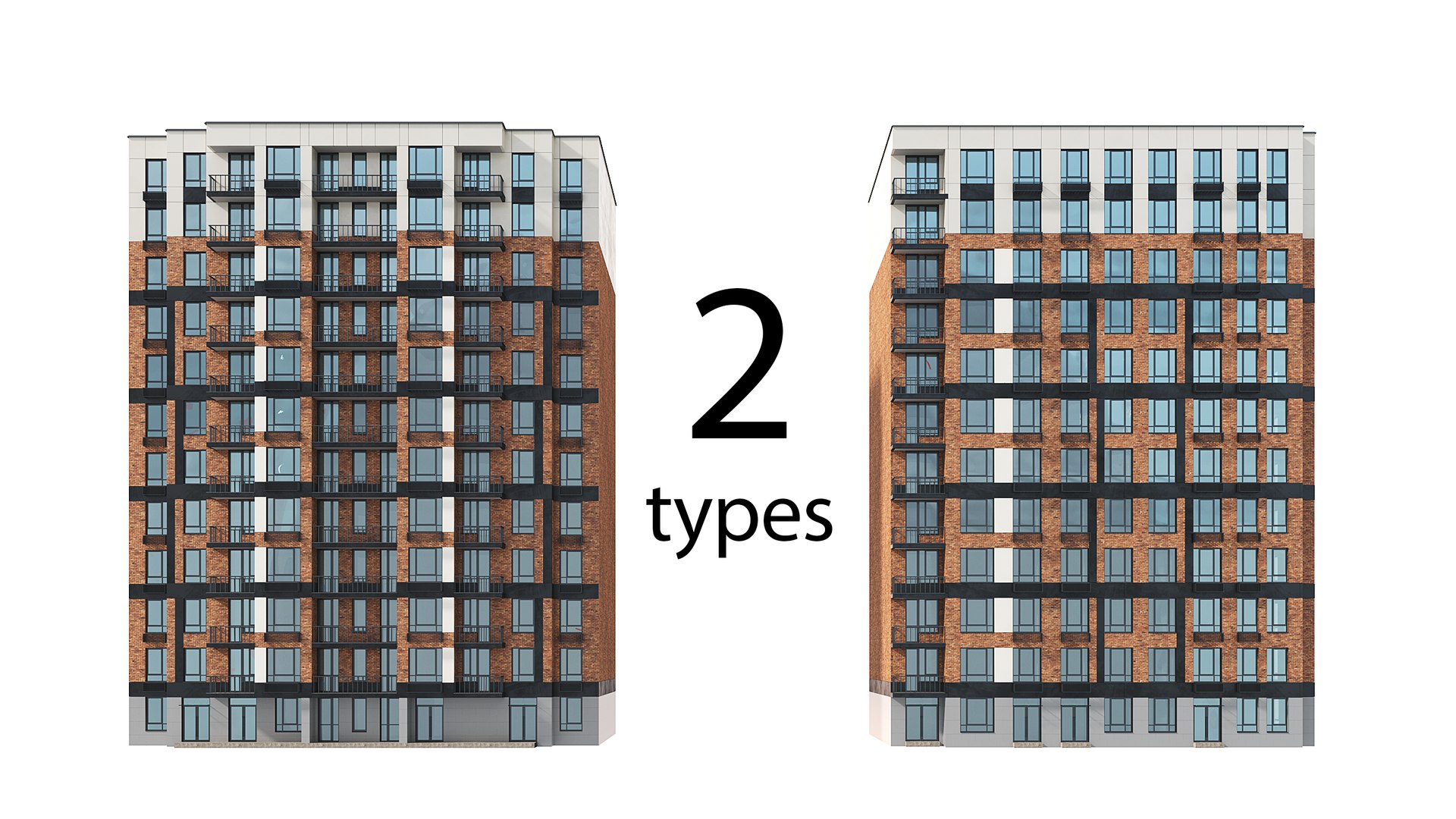 3D Collection Residential Building 005 model - TurboSquid 2060203