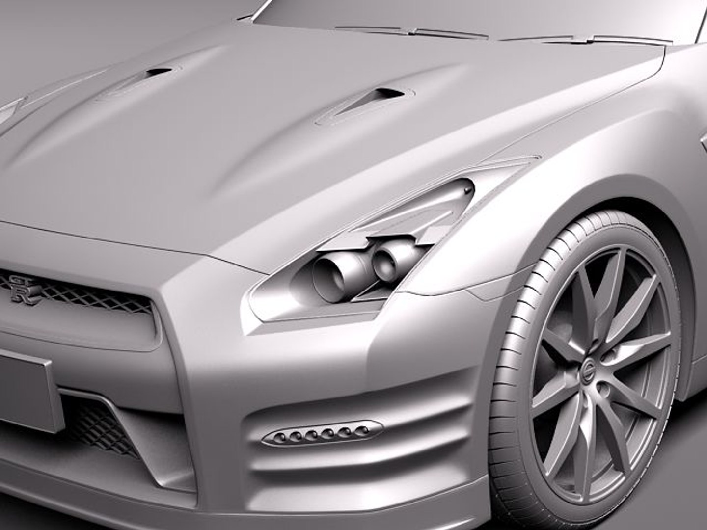 3d Model Nissan Gtr Gt-r 2011