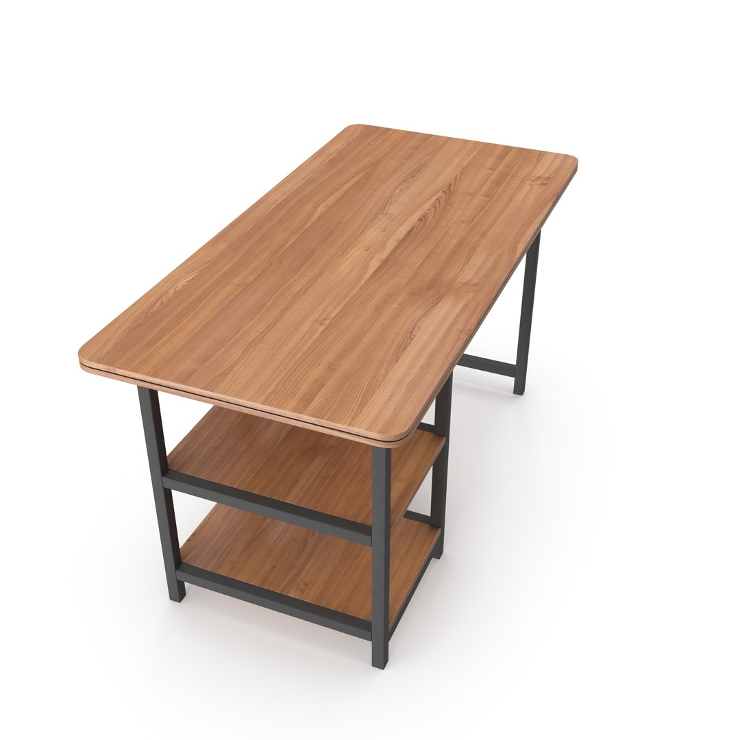 Modern Office Workstation Table 3D Model - TurboSquid 2166267