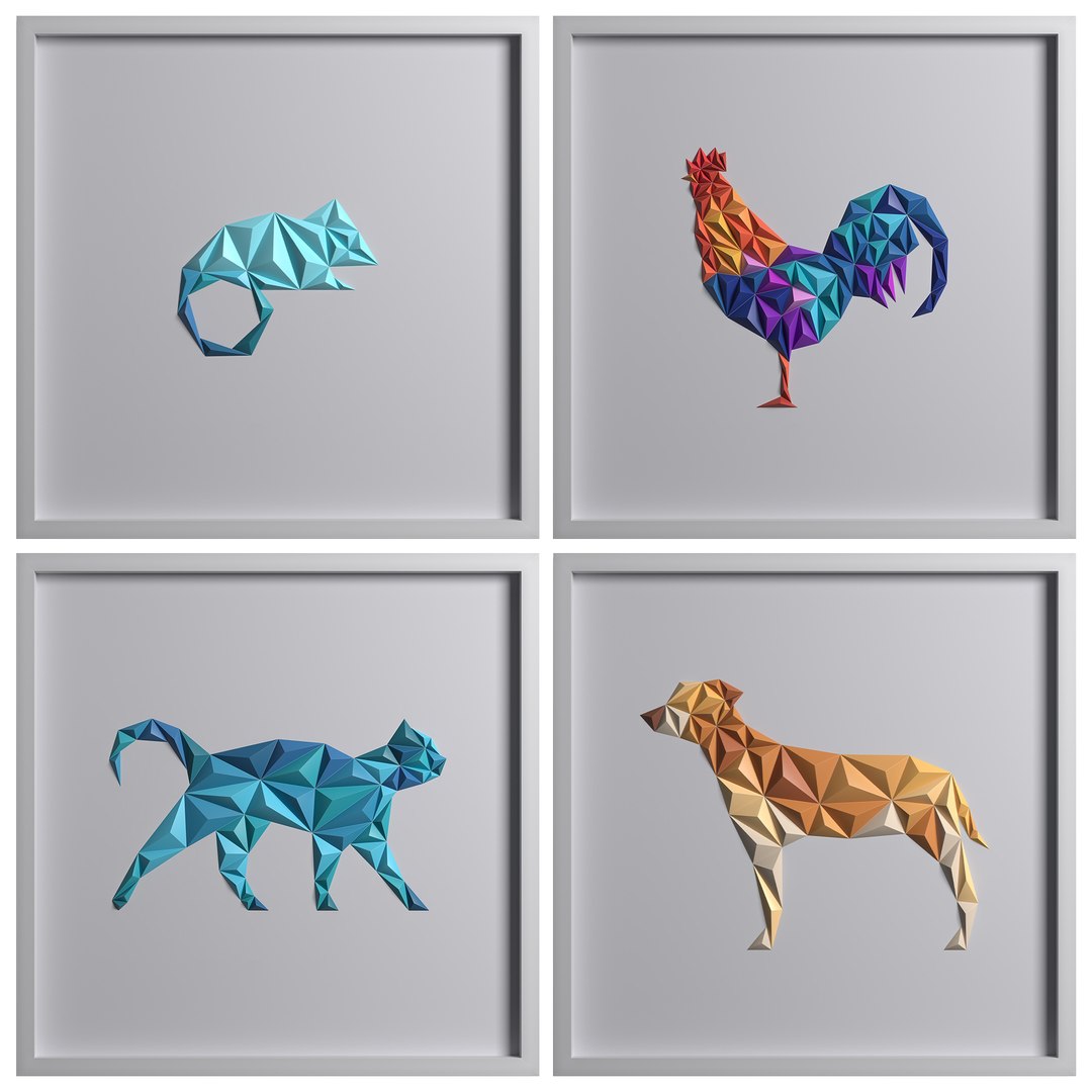 3D Paper ArtWork 17 Model - TurboSquid 2005057