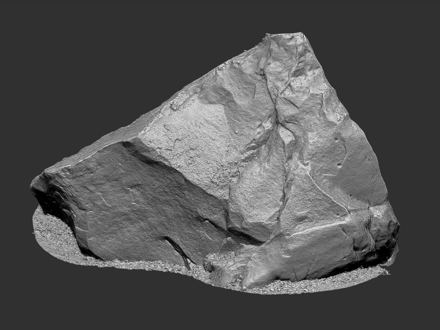 3d model giant rock pyramid 8k