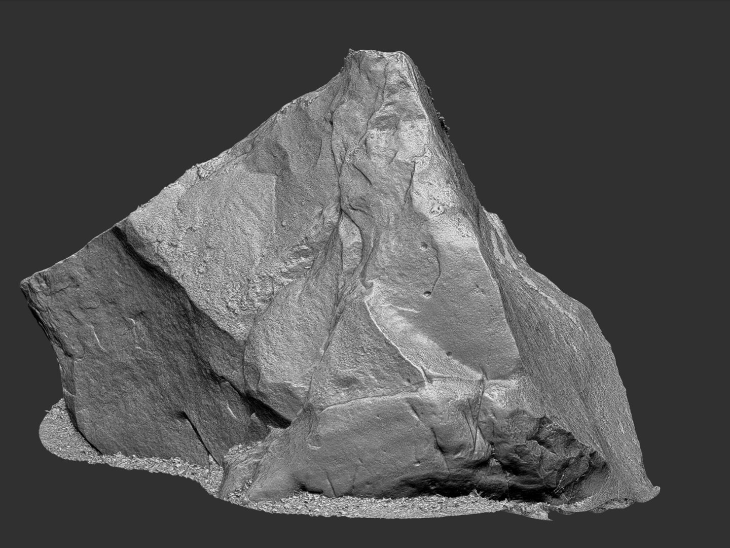 3d model giant rock pyramid 8k