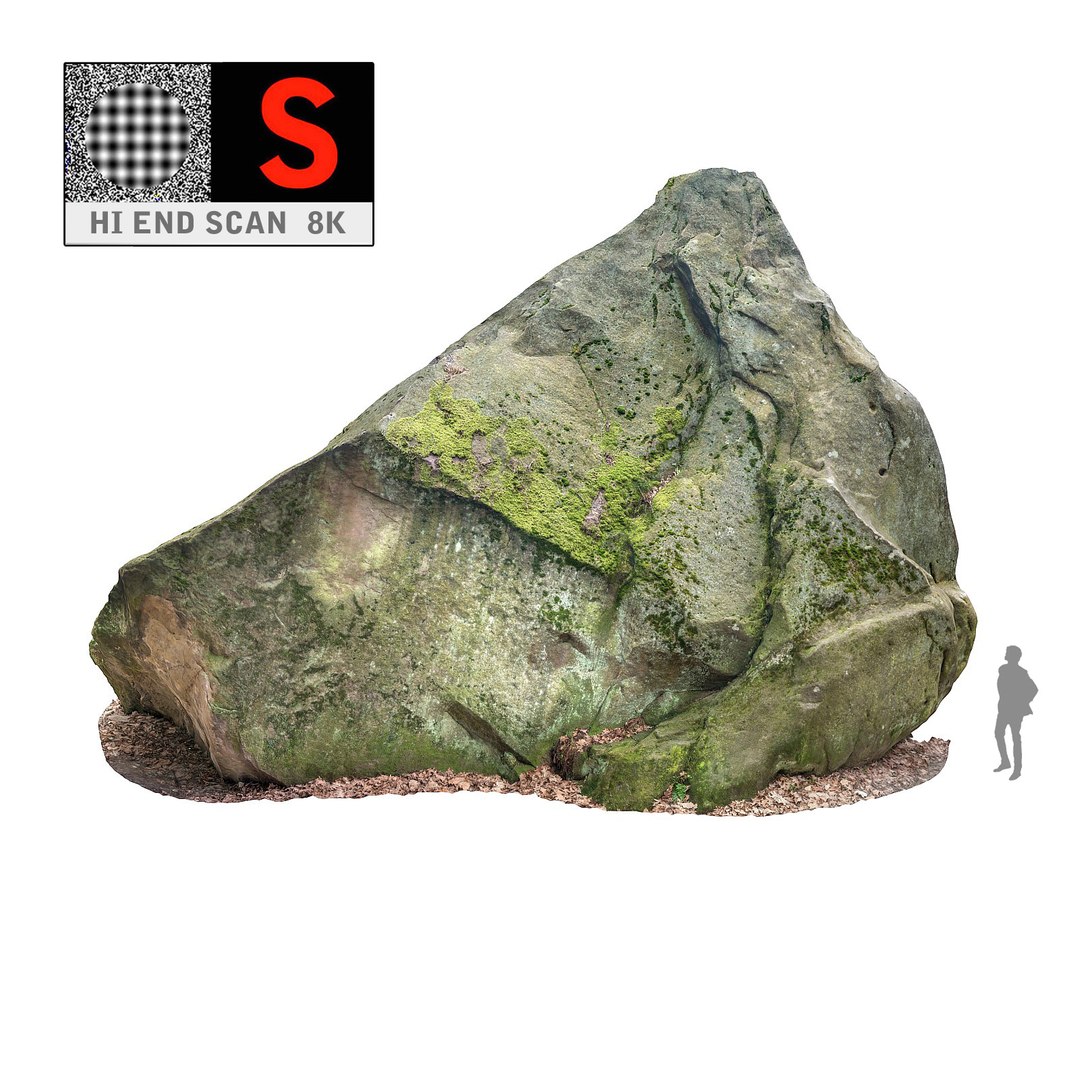 3d model giant rock pyramid 8k