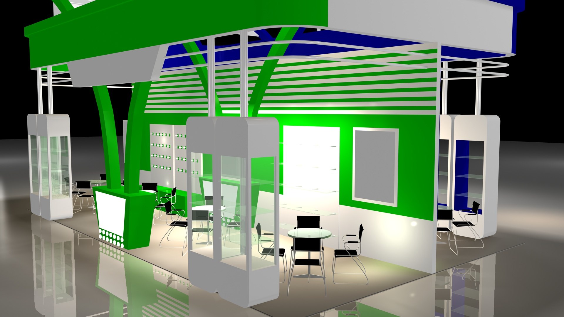 3D 4 Side Open Stand - TurboSquid 1991080