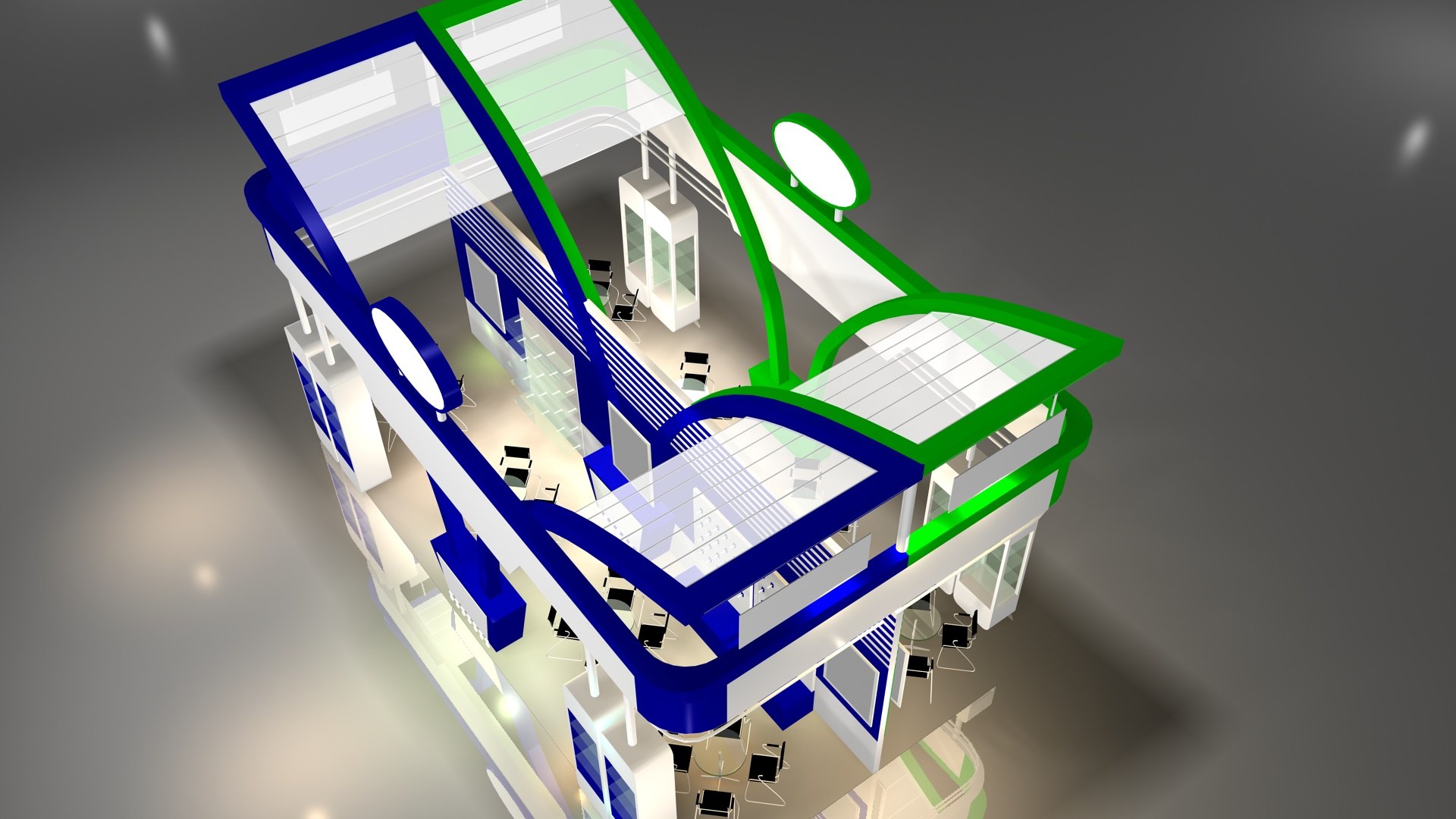 3D 4 Side Open Stand - TurboSquid 1991080