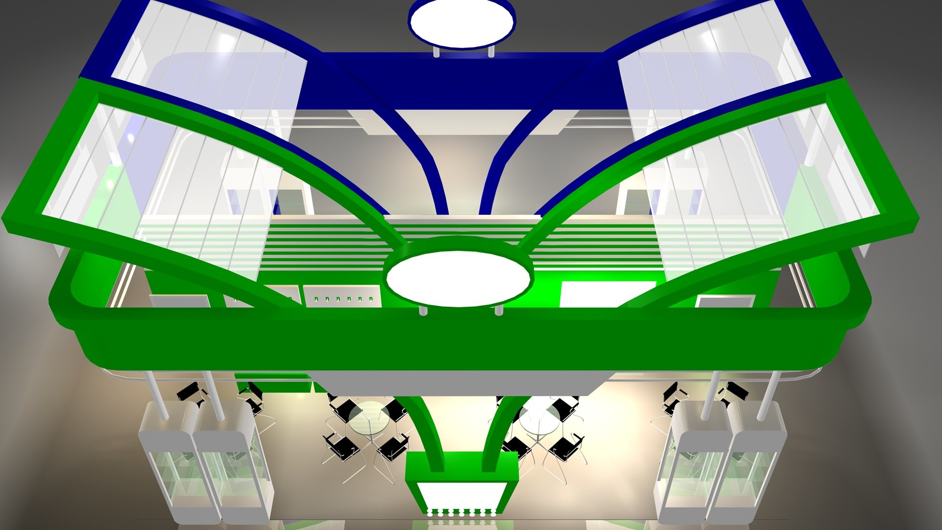 3D 4 Side Open Stand - TurboSquid 1991080