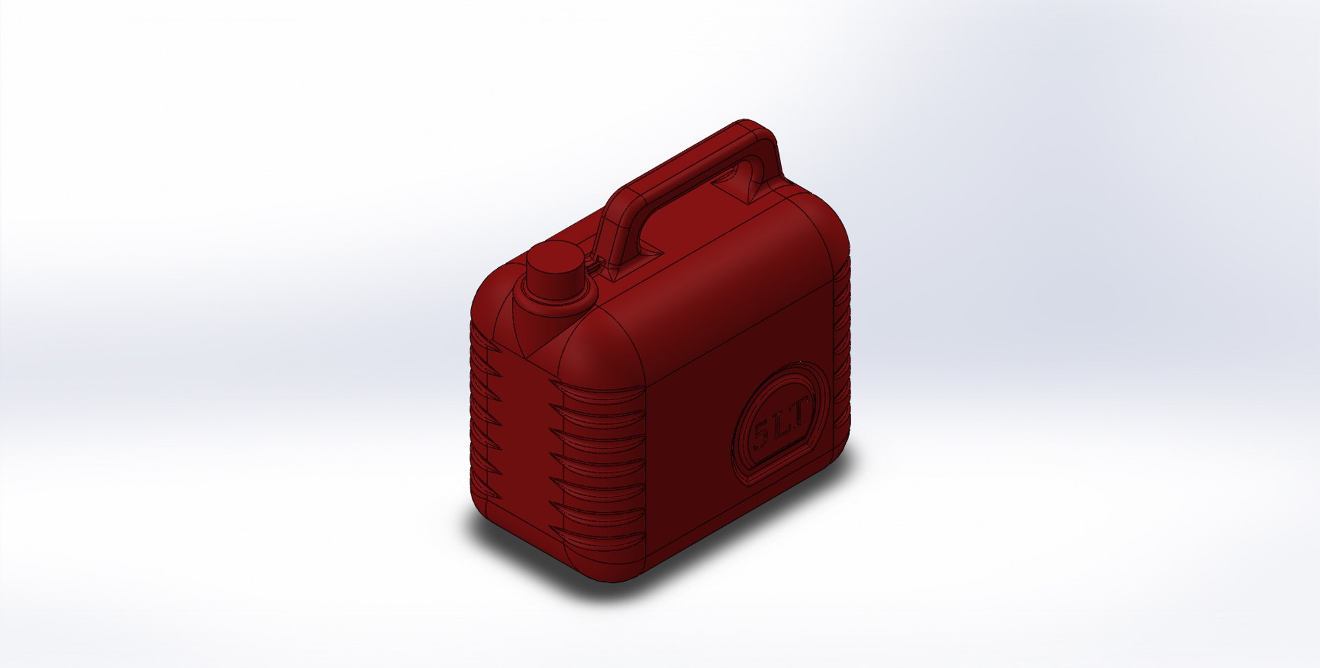 5000cc fuel bottle 3D model - TurboSquid 1277416