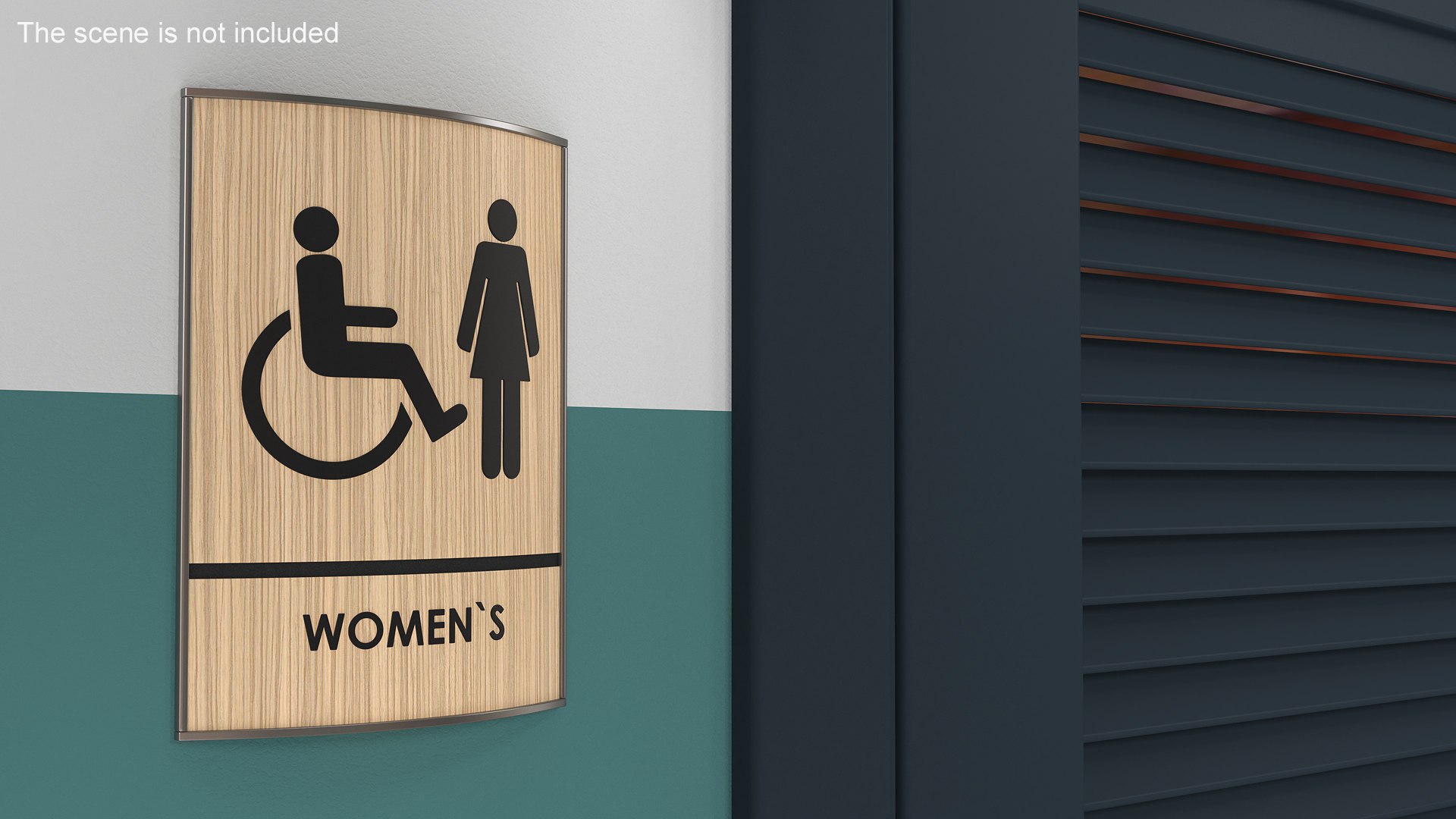 3D Womens Accessible Restroom Sign - TurboSquid 2042736