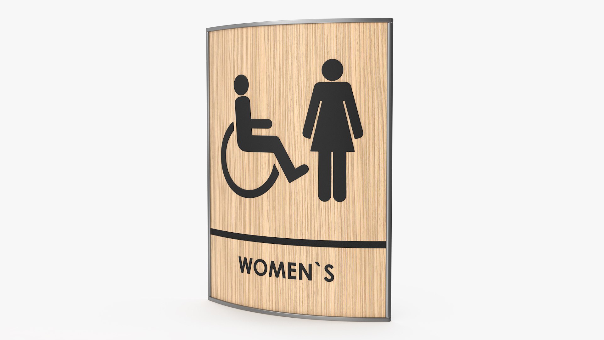 3D Womens Accessible Restroom Sign - TurboSquid 2042736