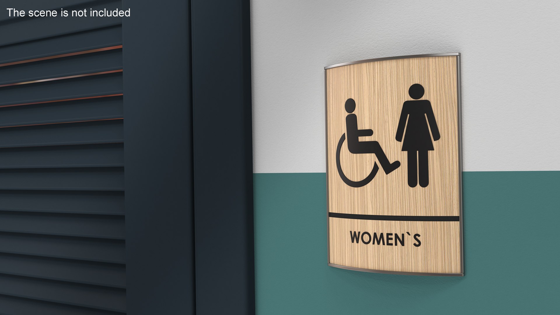 3D Womens Accessible Restroom Sign - TurboSquid 2042736