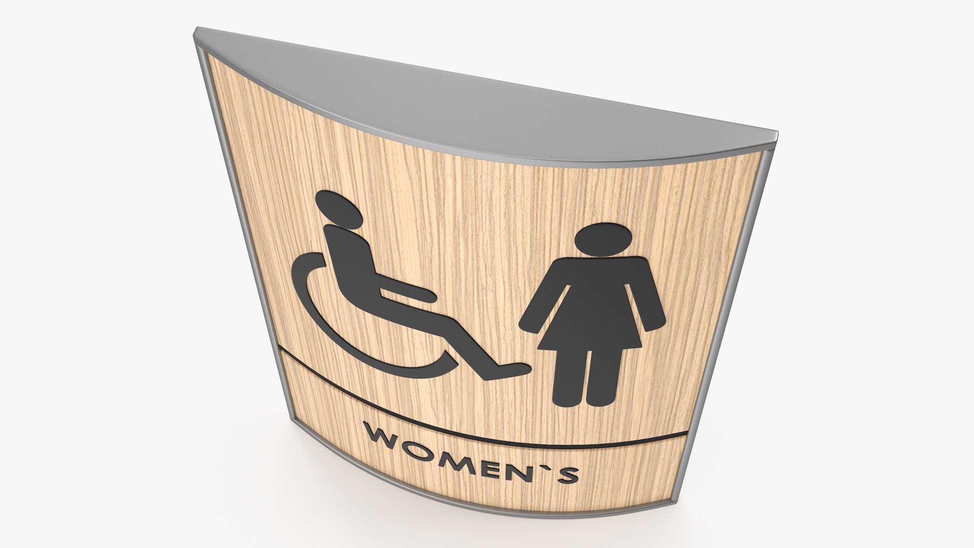 3D Womens Accessible Restroom Sign - TurboSquid 2042736