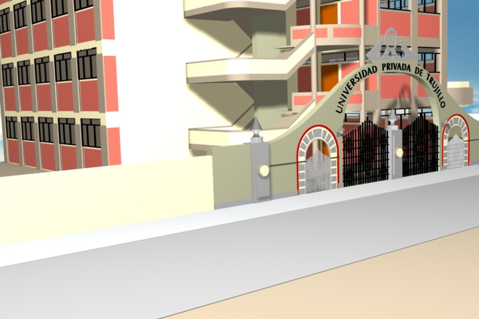 School Building 3d Max