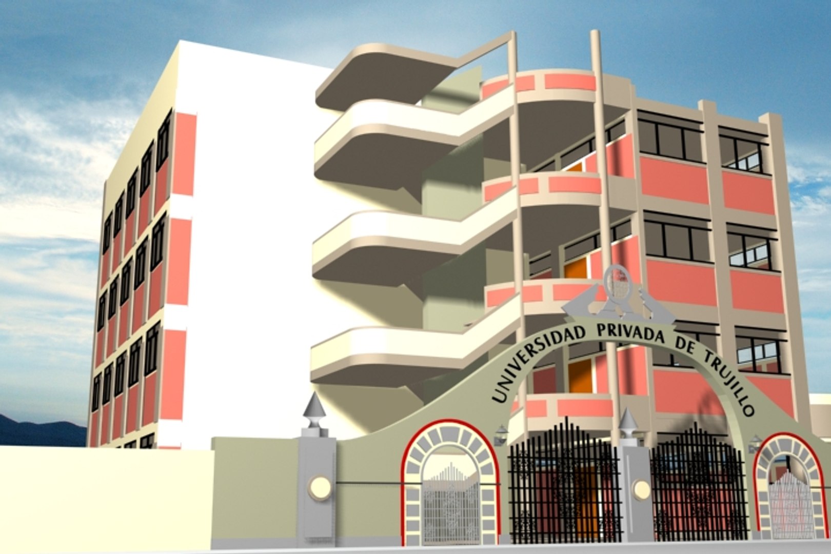 School Building 3d Max