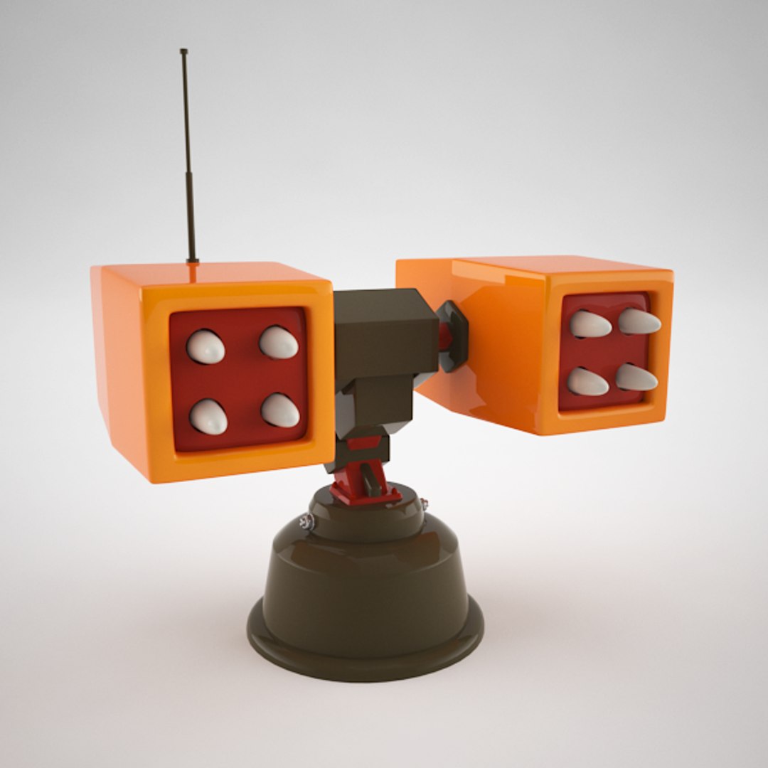 Cartoon Missile Launcher 3d Max