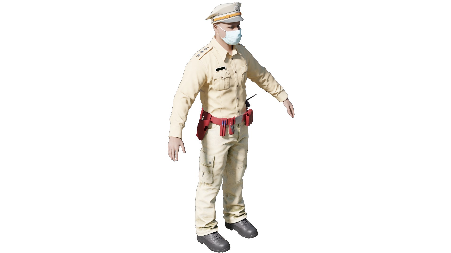 3D Indian Police Man - TurboSquid 2173441