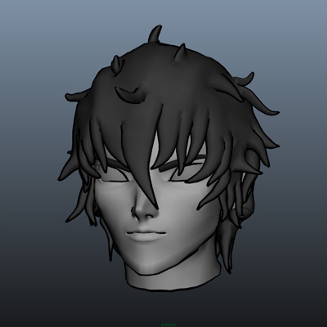 Maya Anime Style Head
