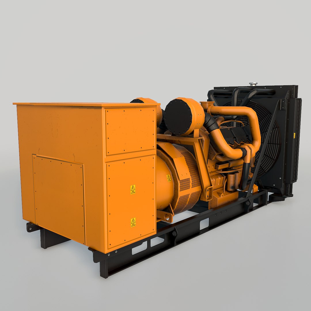 Max Diesel Generator Yellow