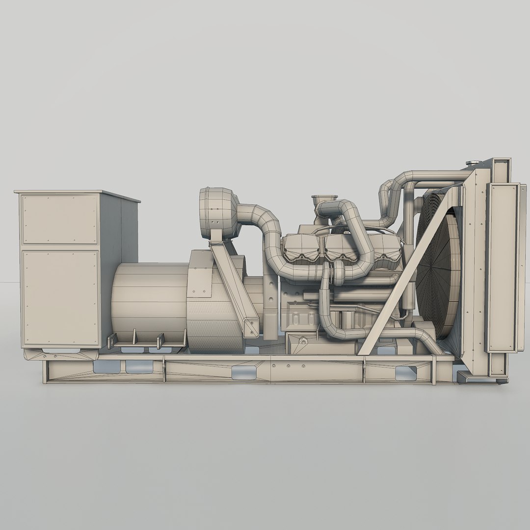 Max Diesel Generator Yellow