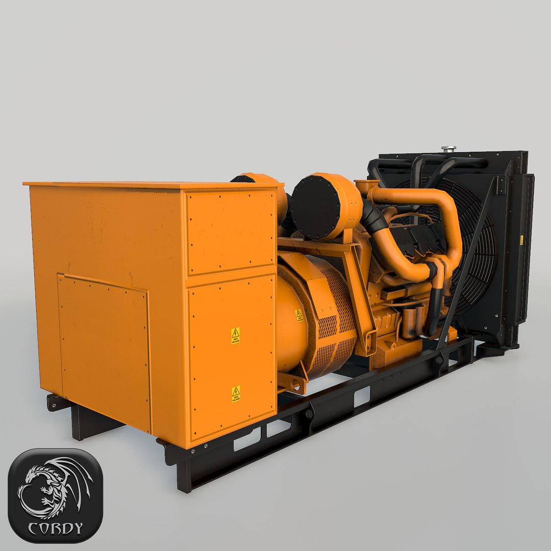 Max Diesel Generator Yellow