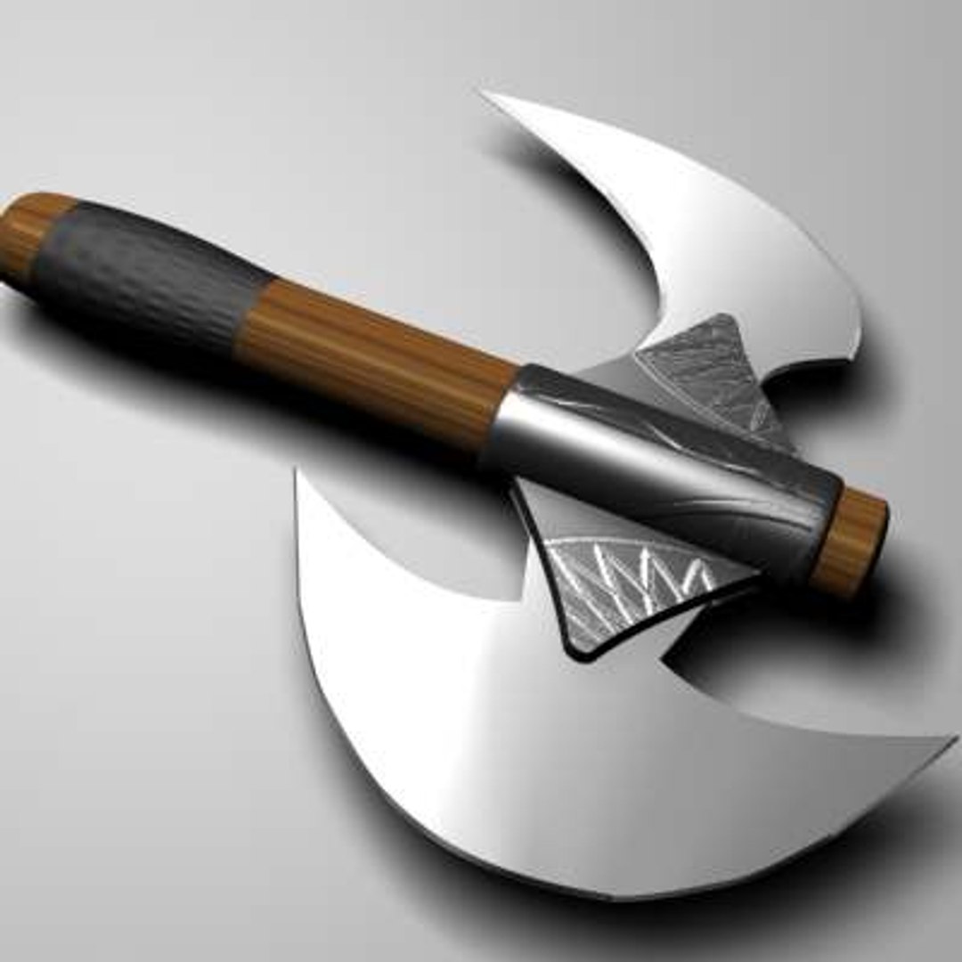 battle ax 3d max