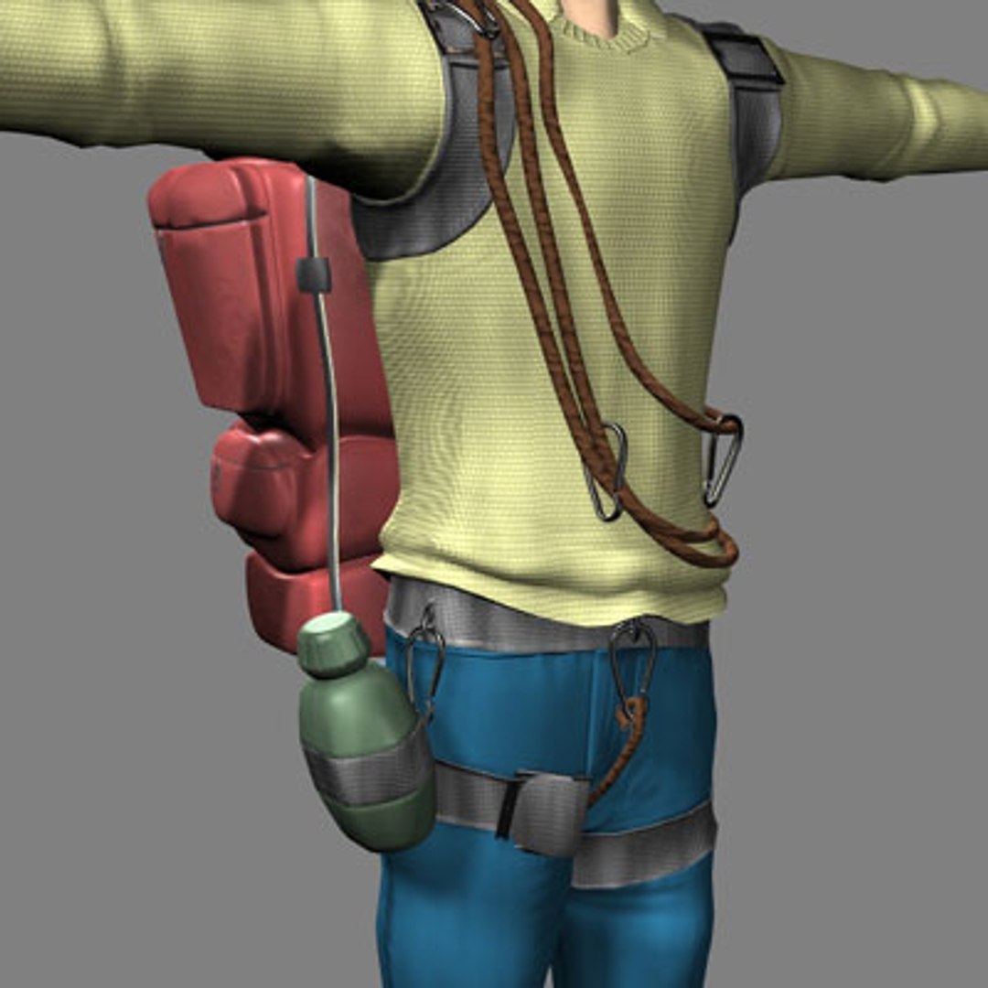 3d Mountain Climber Model