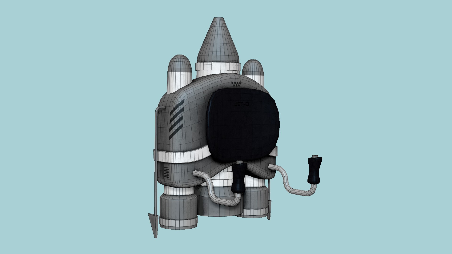 3D Model Jetpack D07 Steel - SciFi Character Design - TurboSquid 1961154