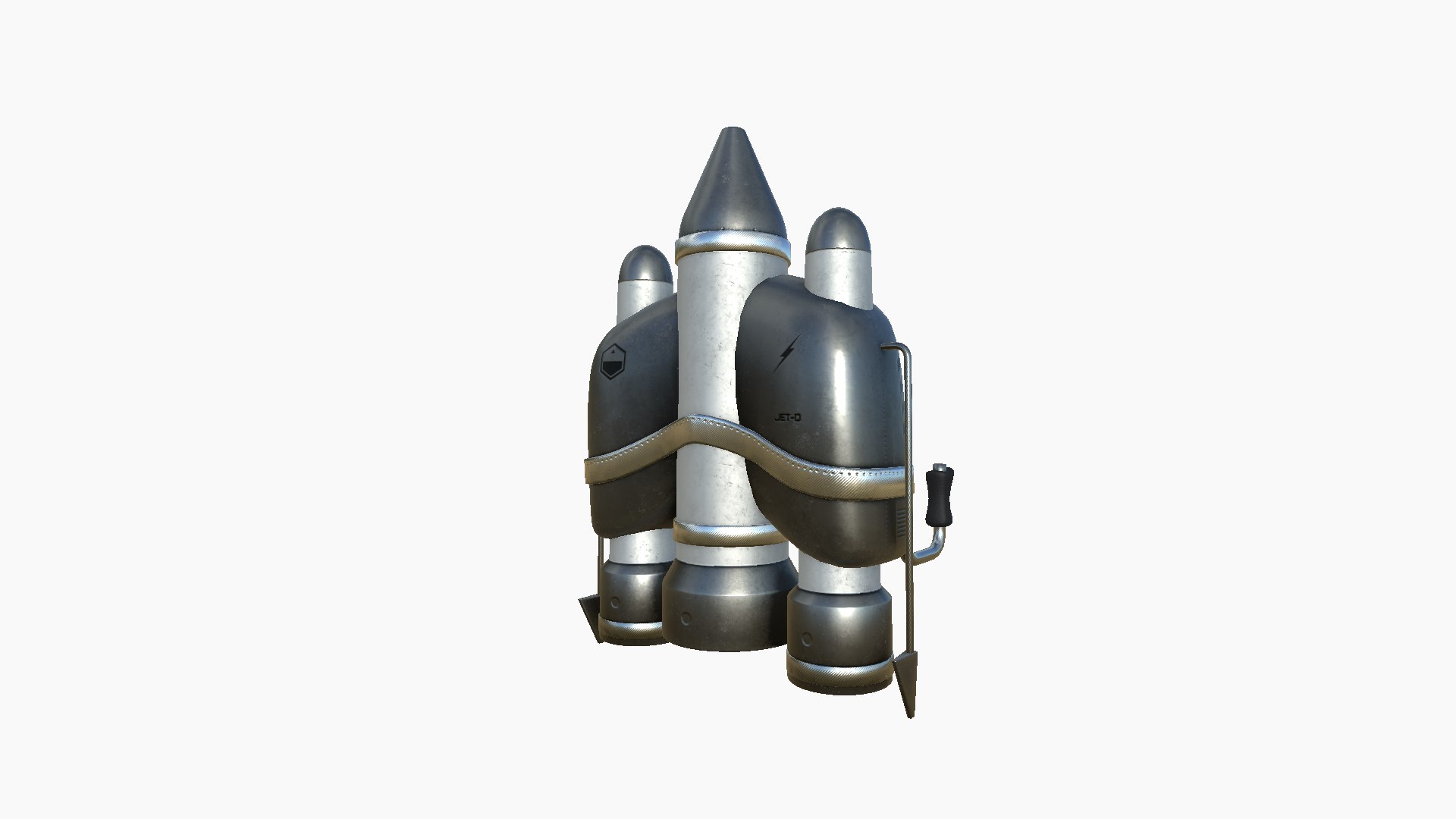 3D Model Jetpack D07 Steel - SciFi Character Design - TurboSquid 1961154