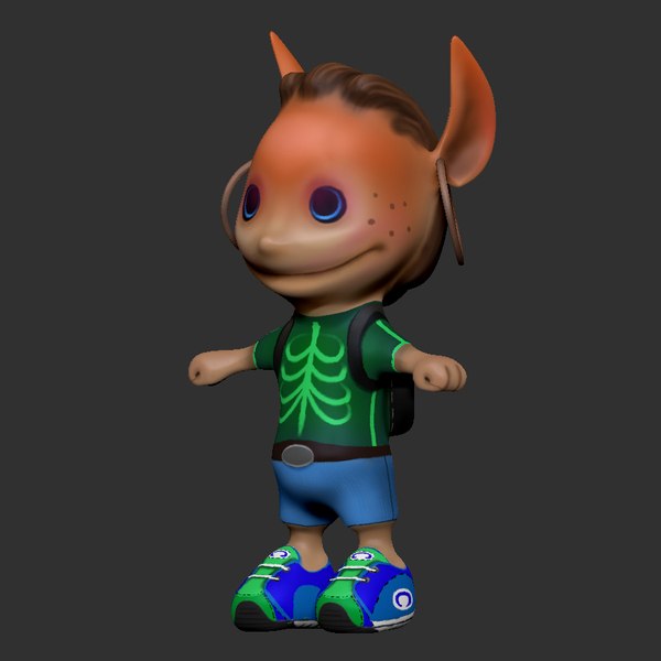 Animal friendly character games model - TurboSquid 1334641