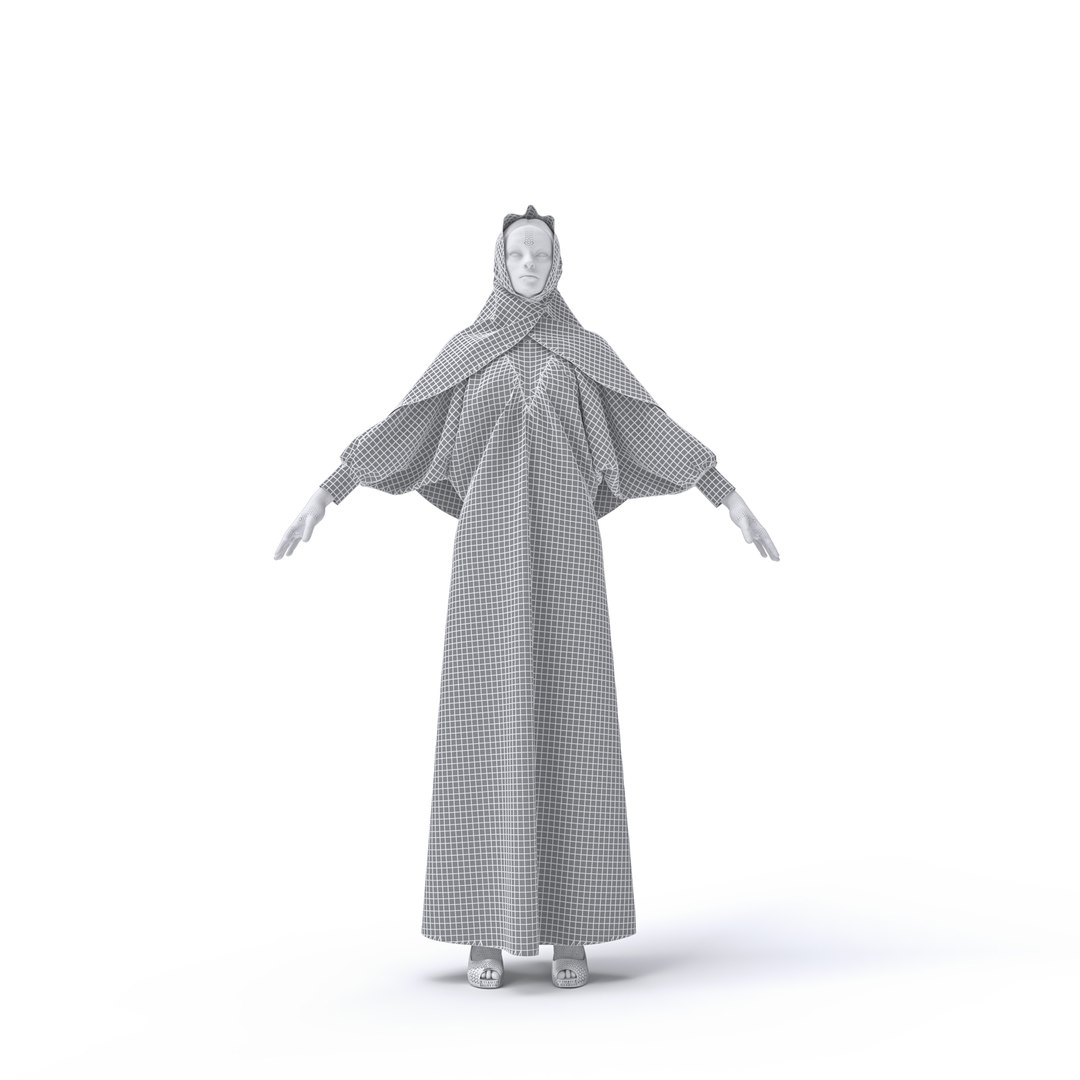 3D Clothing Arabic Abaya - TurboSquid 1596986