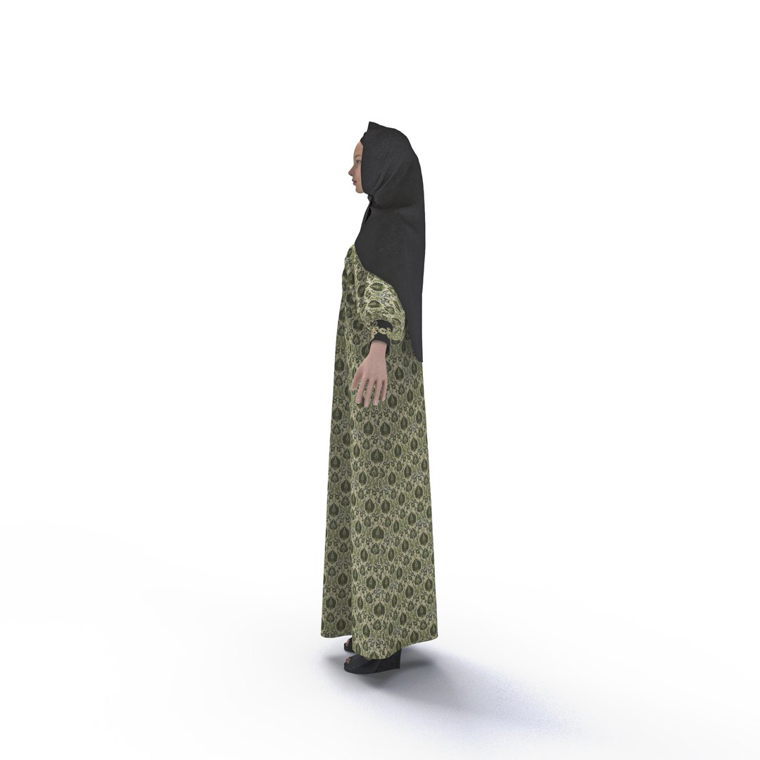 3D Clothing Arabic Abaya - TurboSquid 1596986