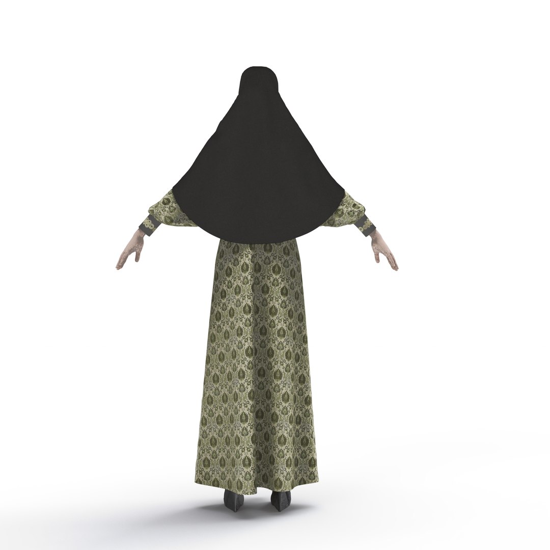 3D Clothing Arabic Abaya - TurboSquid 1596986